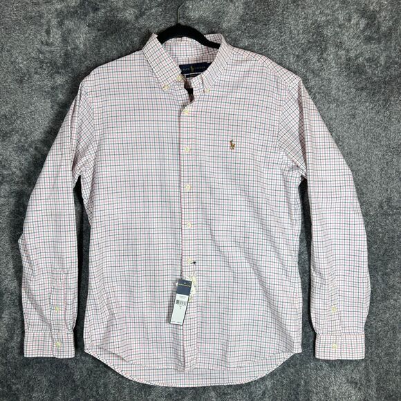 Ralph Lauren | Shirts | Ralph Lauren Shirt Mens Large Multicolor Check Slim Fit Pony Preppy ...